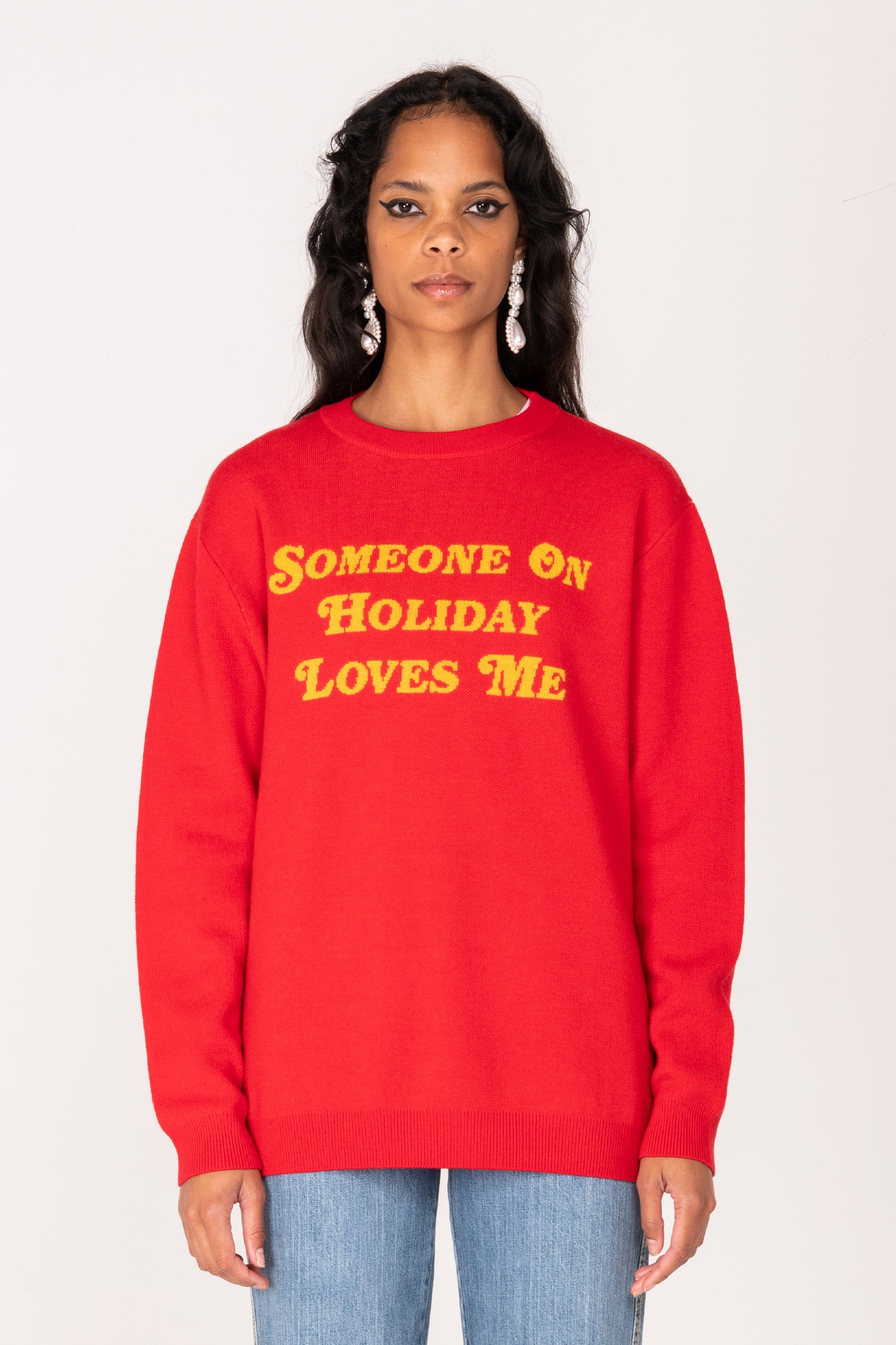 Someone On Holiday Unisex Sweater – Emma Mulholland on Holiday