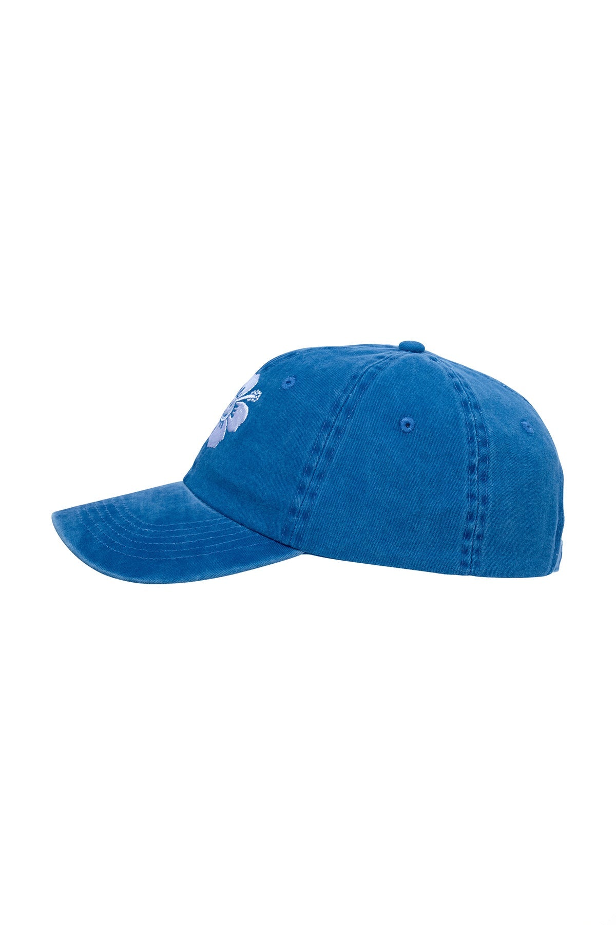 Happy Hibiscus Cap - Blue – Emma Mulholland on Holiday